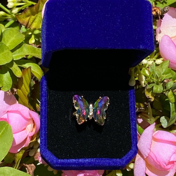 Jewelry | Crystal Wing Butterfly Ring | Poshmark